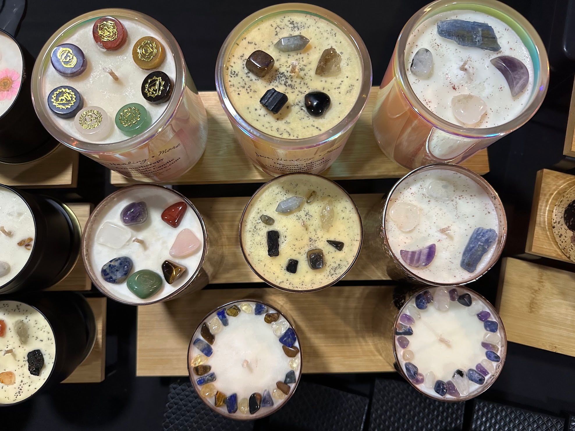 Reiki-Infused Crystal Candles | Spiritual Soy Candles for Healing & In ...